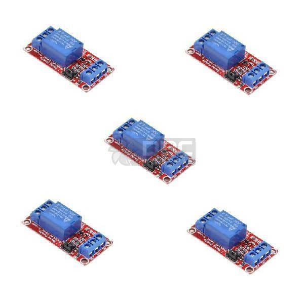 Kit 5 Módulo Relé 1 Canal 12V