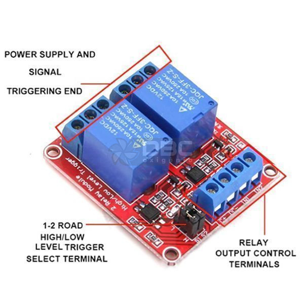 Kit 5 Módulo Relé 2 Canais 12v