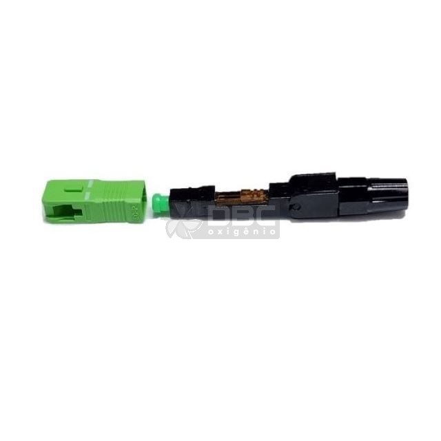 100 Conector Fast SC/APC Verde (10 X Embalagem com 10 unidades)