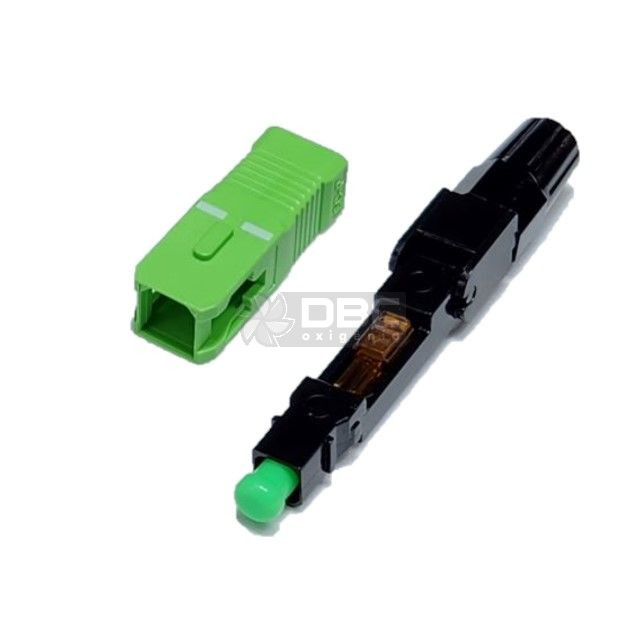 100 Conector Fast SC/APC Verde (10 X Embalagem com 10 unidades)