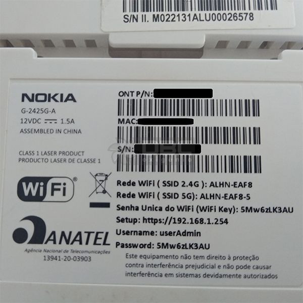 Kit 5 ONT NOKIA G-2425G-A - USADAS
